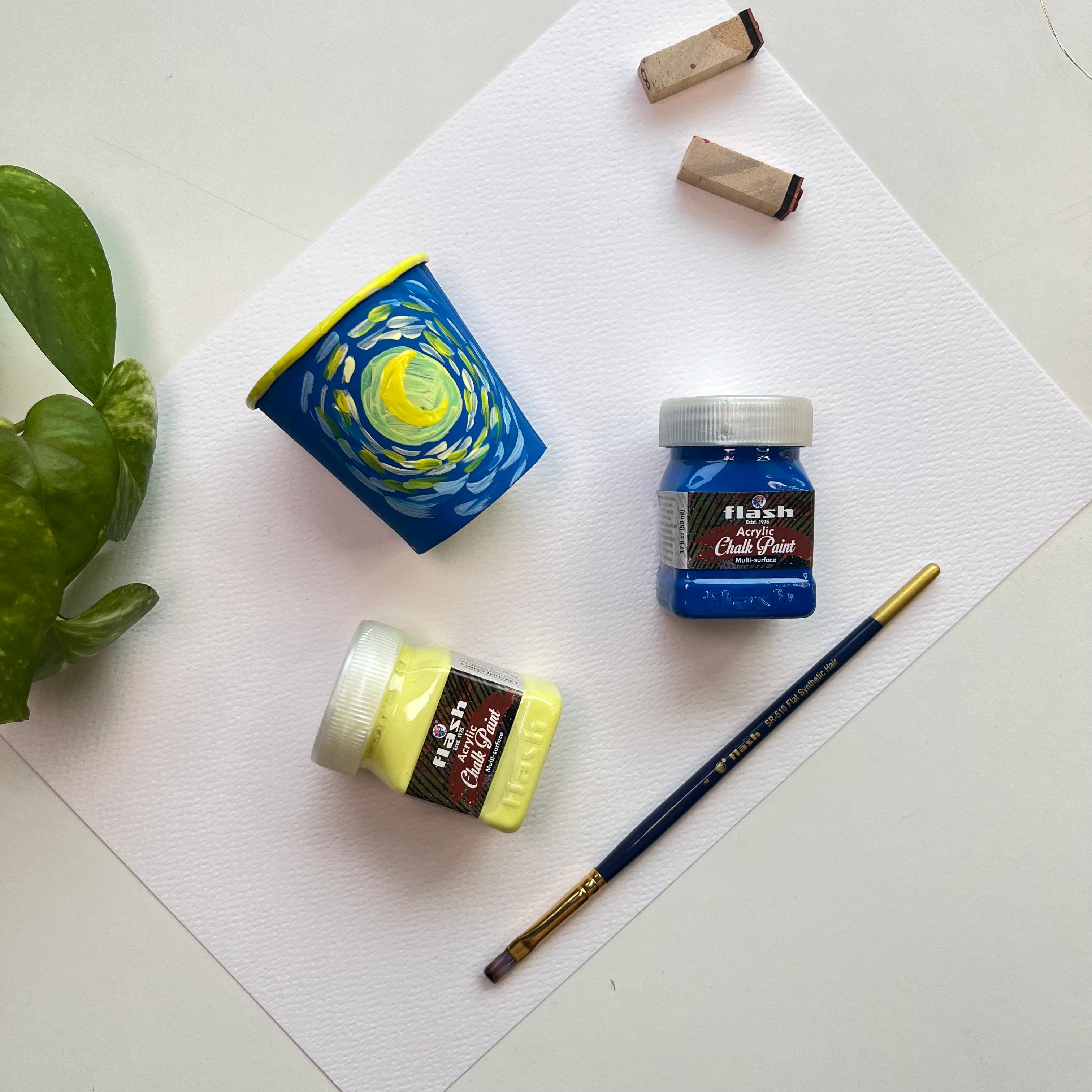 Chalk Paint Set | 16 Colors | 50 ml Each (50 ml x 16 Shades) | Flash ...